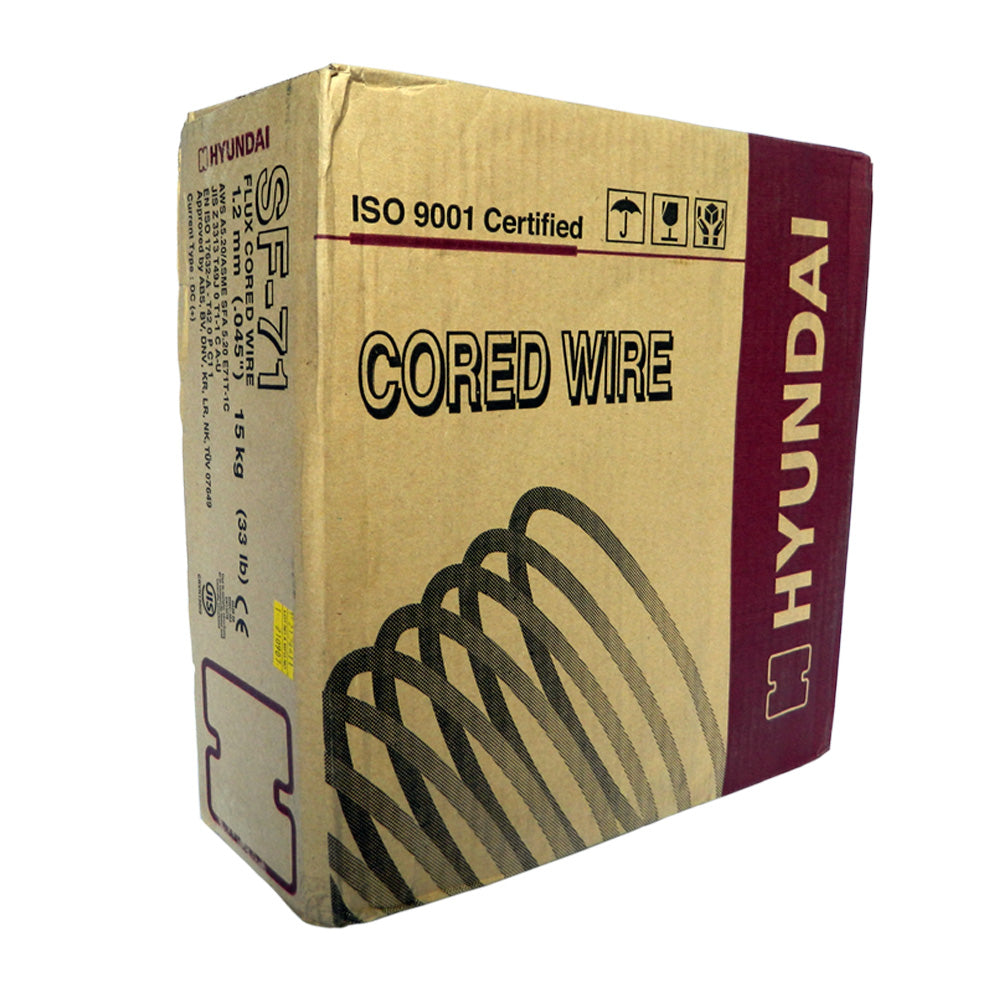 Alambre Tubular Hyundai SF-71 de 1.2 mm, rollo 15 kg